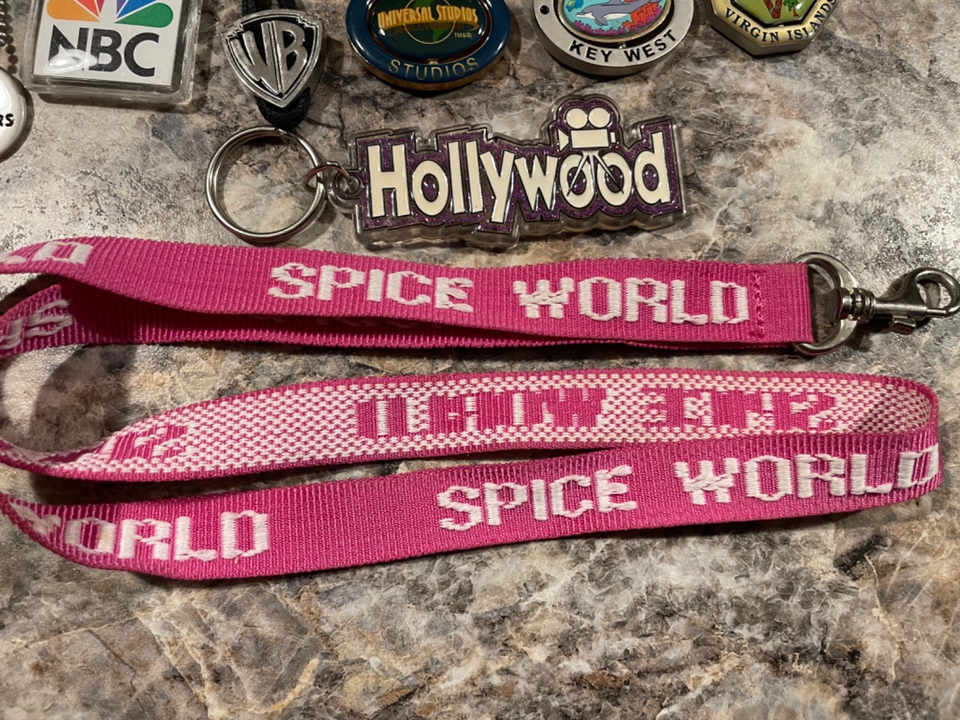 Vintage Keychain Lot Spice Girls Universal WB NBC Hollywood Key West VI ...