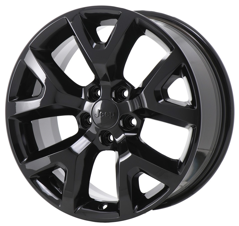 17" JEEP CHEROKEE GLOSS BLACK WHEELS RIMS FACTORY OEM 9131 2014-2020 ...
