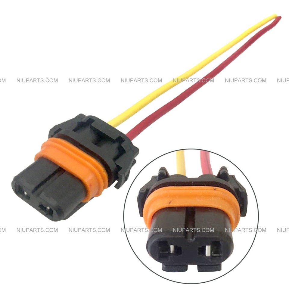 60 Pieces - 2 Wire 2 Pin Female For 9006 / 9006XS Bulbs Connect Pigtail ...