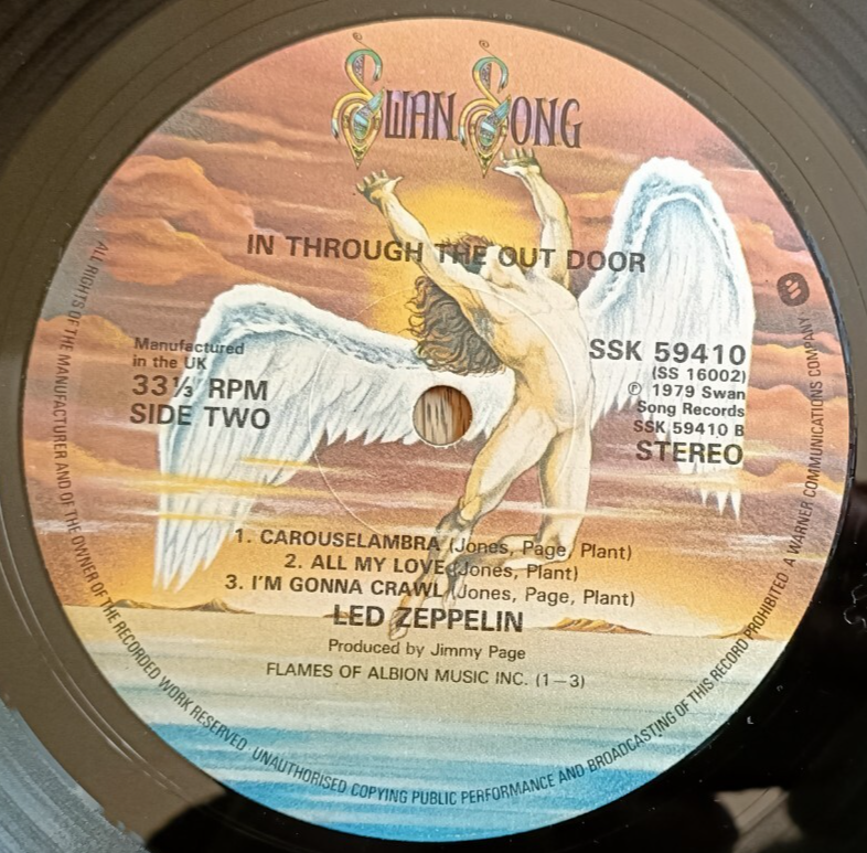 Led Zeppelin 4x UK LP LOT ZEP 2 PLUM PHYSICAL & IN THROUGH BOTH UK 1ST ...