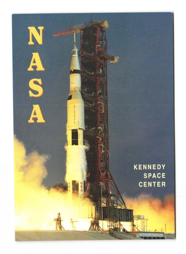 NASA Kennedy Space Center - Apollo 11 Space Vehicle Postcard Unposted ...