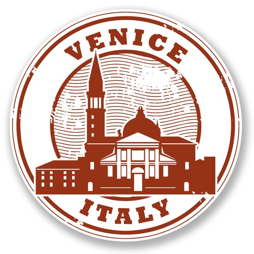 2 x 10cm Venice Italy Vinyl Sticker Travel Luggage Tag Laptop Italian ...