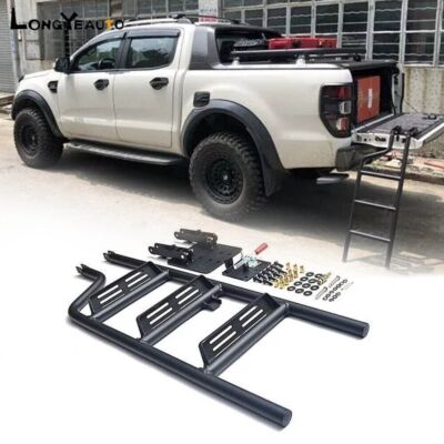 Pickup Truck Step Tailgate Ladder Fit for Ford Maverick 2022+ Foldable ...