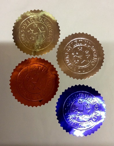 Silver Seals For Certificates