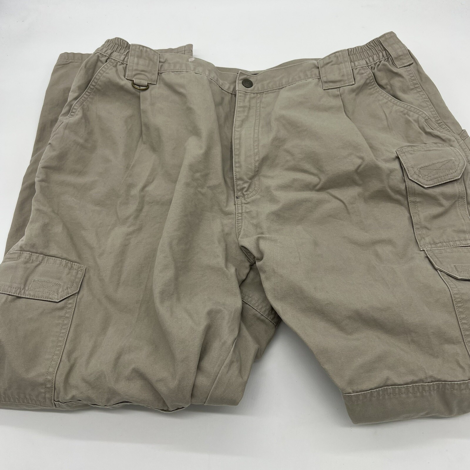 5.11 Tactical Beige Cargo Pants Heavy Duty Size 42x34 - Gem