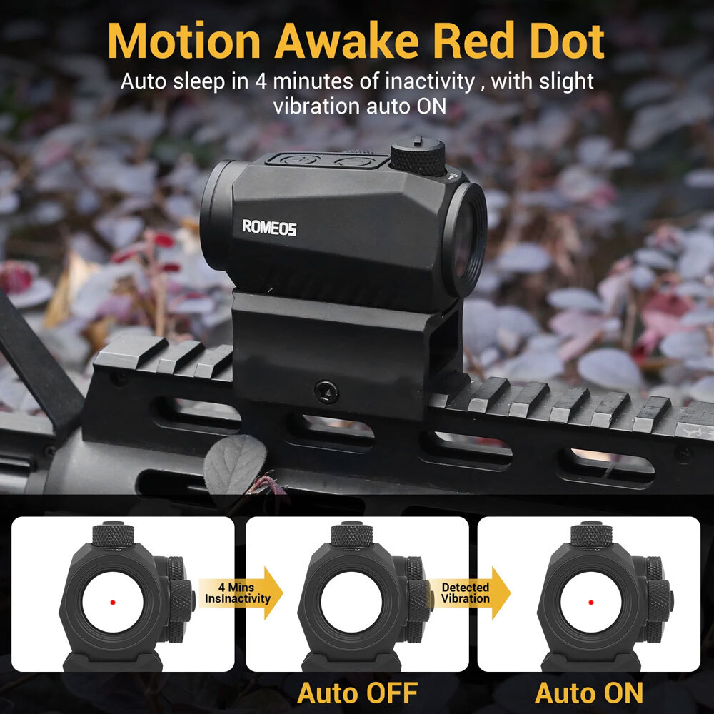 Shake Awake Red Dot Sight for 2 MOA 1x20mm Sig Sauer ROMEO5 SOR52001 ...