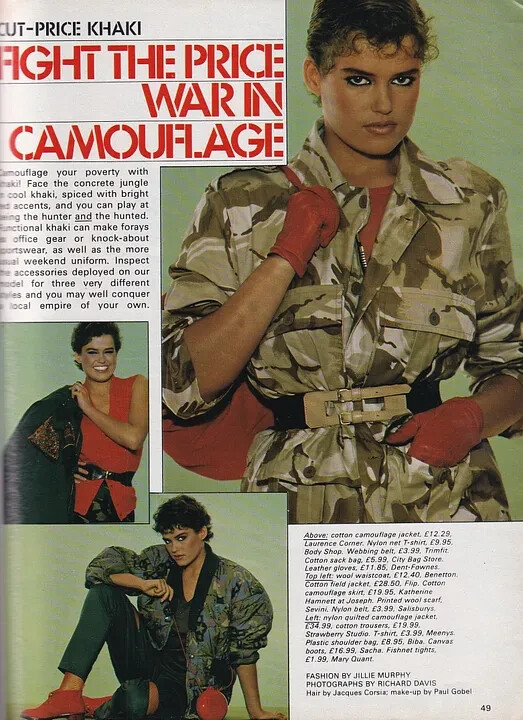 Vtg COSMOPOLITAN UK 1980 BITTEN KNUDSEN CATHERINE DENEUVE KIM ALEXIS ...