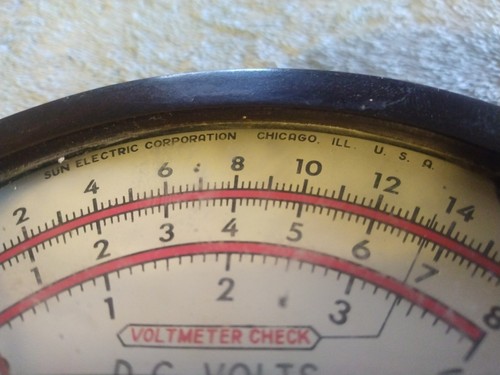 VTG Sun Electric DC Voltmeter 600-68 Made In USA | eBay