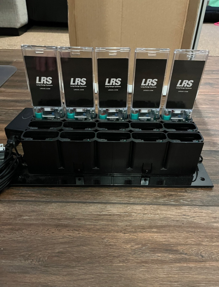 LRS Long Range Guest Paging T9560 Pager Transmitter with 5 Paddle Pagers & Base | eBay