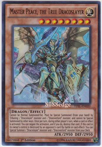 Yu-Gi-Oh! "MASTER PEACE, THE TRUE DRACOSLAYER" TDIL-EN020 1st EDITION ...