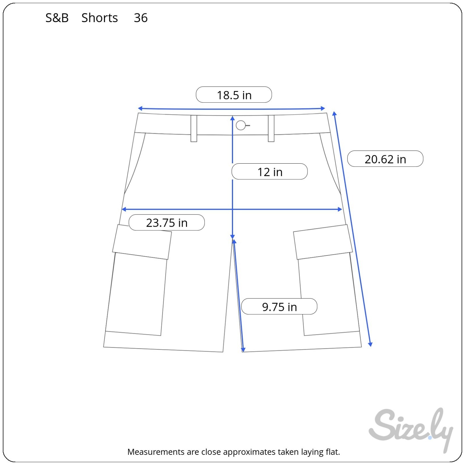 S&B Mens Cargo Shorts Size 36 Beige Khaki 11 In Cotton Made in Nepal | eBay