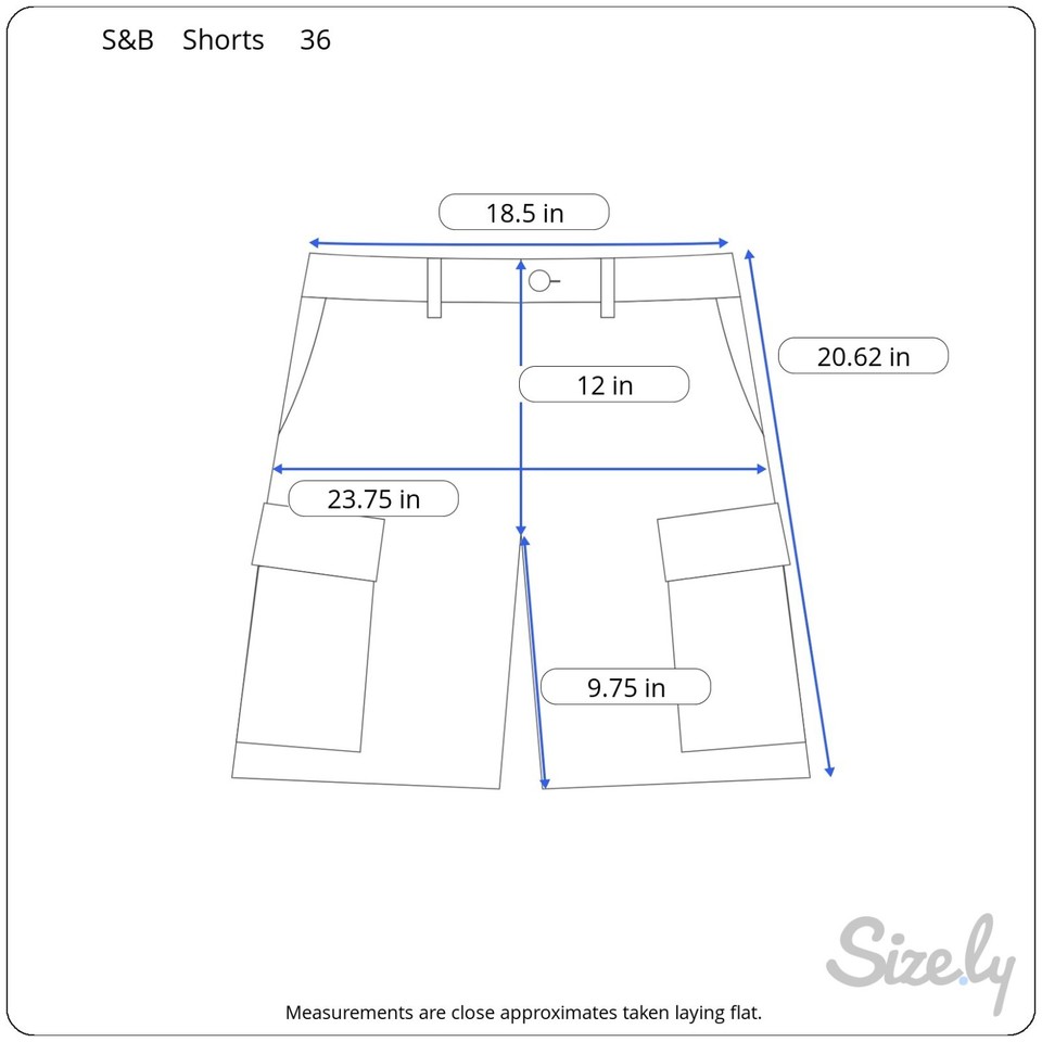 S&B Mens Cargo Shorts Size 36 Beige Khaki 11 In Cotton Made in Nepal | eBay