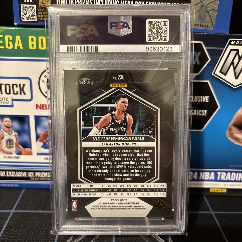 2023-24 Panini Mosaic Victor Wembanyama Genesis Prizm #238 Case Hit SSP ...