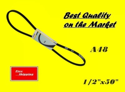 DUNLOP A48 (1/2" x 50") 4L500 Industrial & Lawn Mower V Belt - Free ...