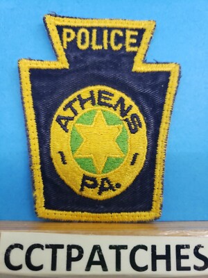 ATHENS, PENNSYLVANIA POLICE SHOULDER PATCH PA | eBay