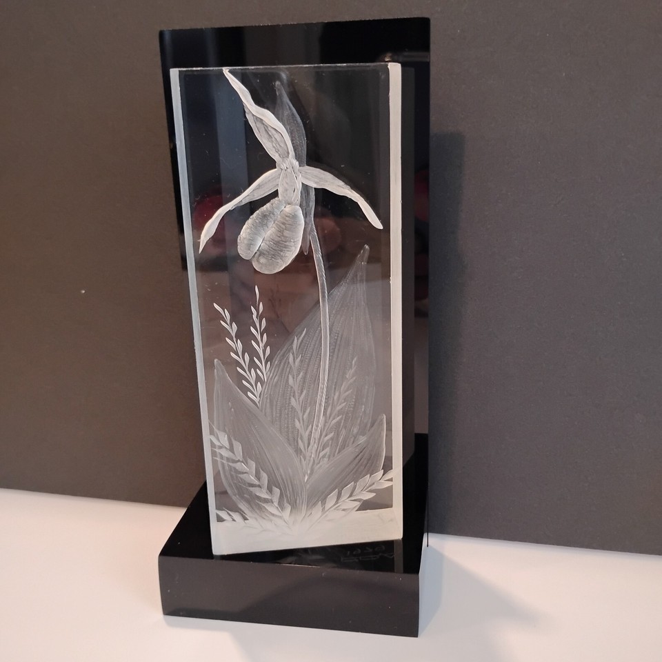 Vintage 70s Frank R Albrecht Lucite Acrylic Sculpture Lady Slipper ...