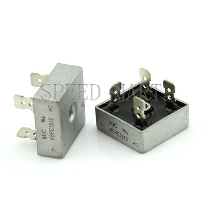 2 pcs KBPC1510 Bridge Rectifier Gleichrichter 1000V AC change DC 15A ...