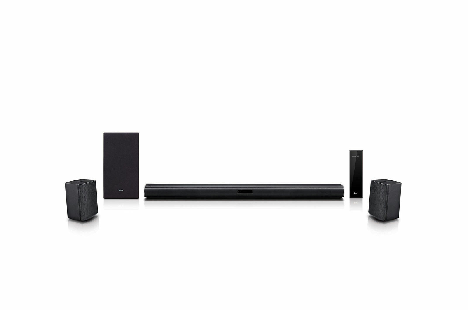 LG SNC4R 4.1 Channel Soundbar with Surround Sound Speakers - Black ...