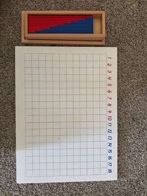 Montessori Mathematics Addition Subtraction Strip Board | eBay