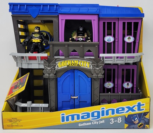 Gotham City Jail Batman & Bane Action Figures Imaginext Fisher-Price ...