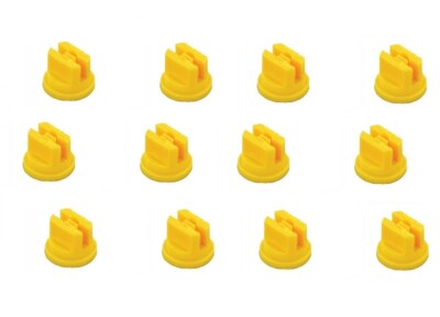 Pack of 12 - TeeJet Flat Spray Tips Yellow 80° Polymer 0.20 GPM @ 40 ...