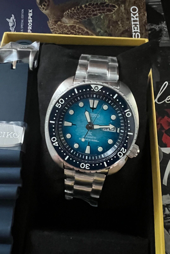 SEIKO Blue Turtle Shell Dial Automatic SRPH59-MINT | eBay