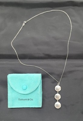 Tiffany & Co. Sterling Silver Triple/3 Disc Drop Pendant w/Replacement ...