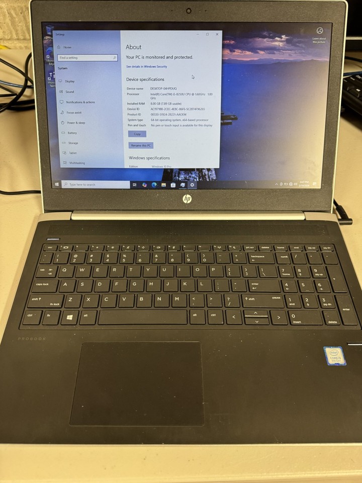 HP PROBOOK 450 G5 I5-8250U @ 1.6GHZ - 8GBRAM - 256GB SSD - 15.6 ...