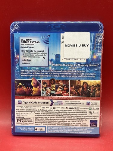 Ralph Breaks the Internet (Blu-ray, 2018) 786936861136| eBay