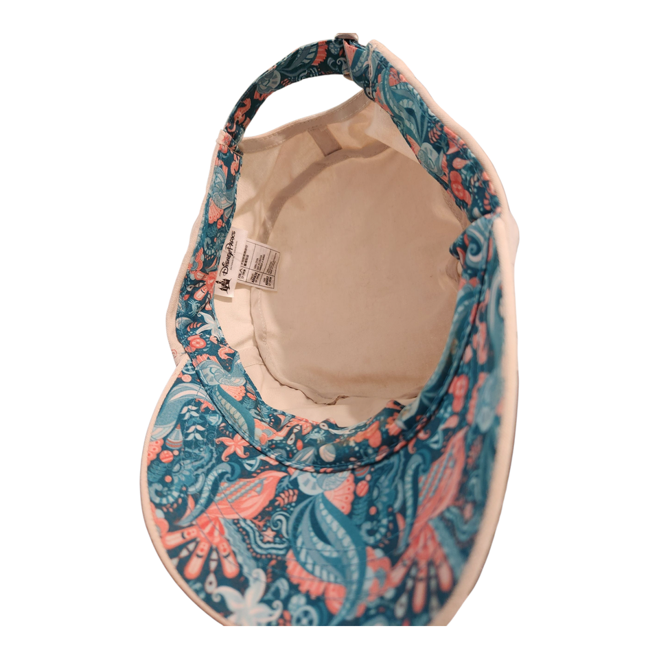 Disney Parks Little Mermaid Hat Ariel Seas The Moment Cadet Cap Floral ...