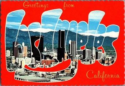 Vintage Los Angeles Postcard - Greetings from California | eBay