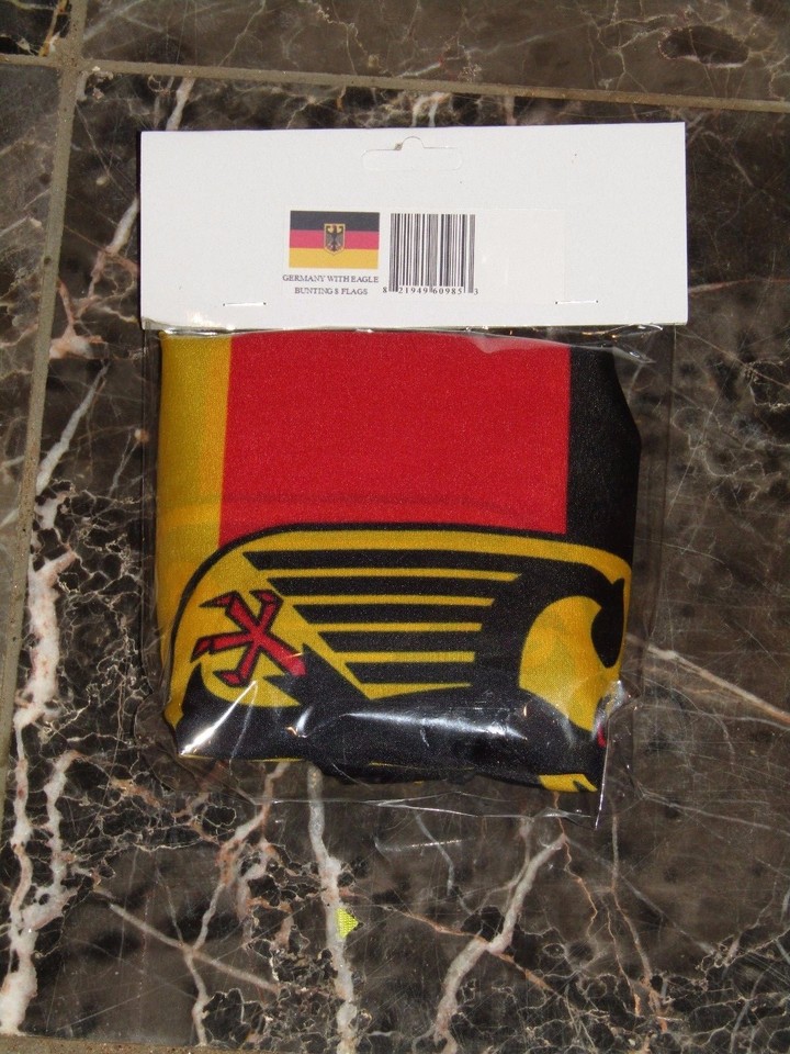 German Germany Eagle 12x18 Rough Knitted Bunting String Flag Banner (8 ...