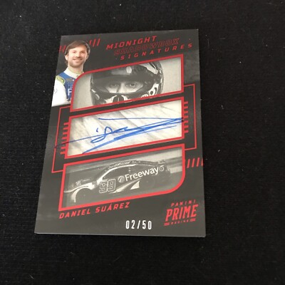 2023 Prime Daniel Suarez Red Midnight Shadow Box Autograph Auto #02/50 ...