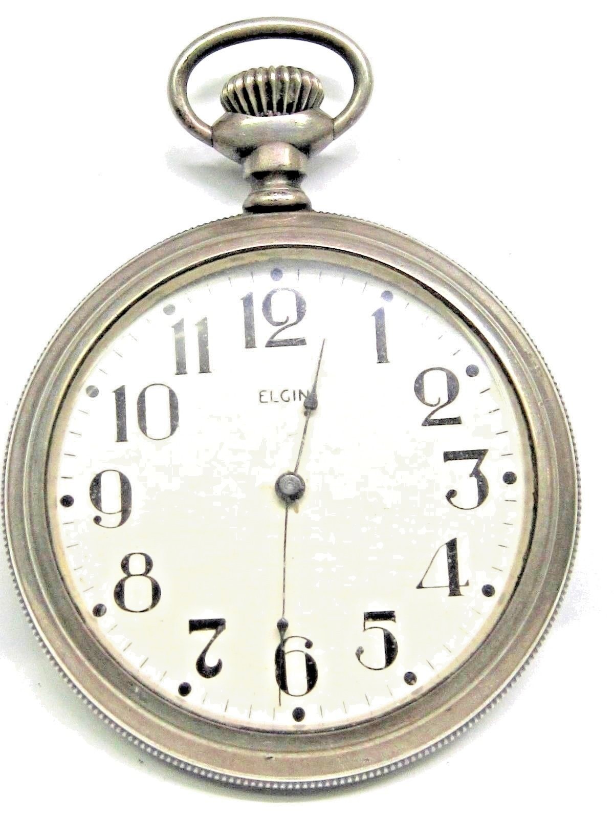 Antique Elgin Silver Pocket Watch 15 Jewels,.# 8178342 | eBay