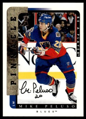 1996-97 Pinnacle Be a Player Autographs Mike Peluso Auto St. Louis ...