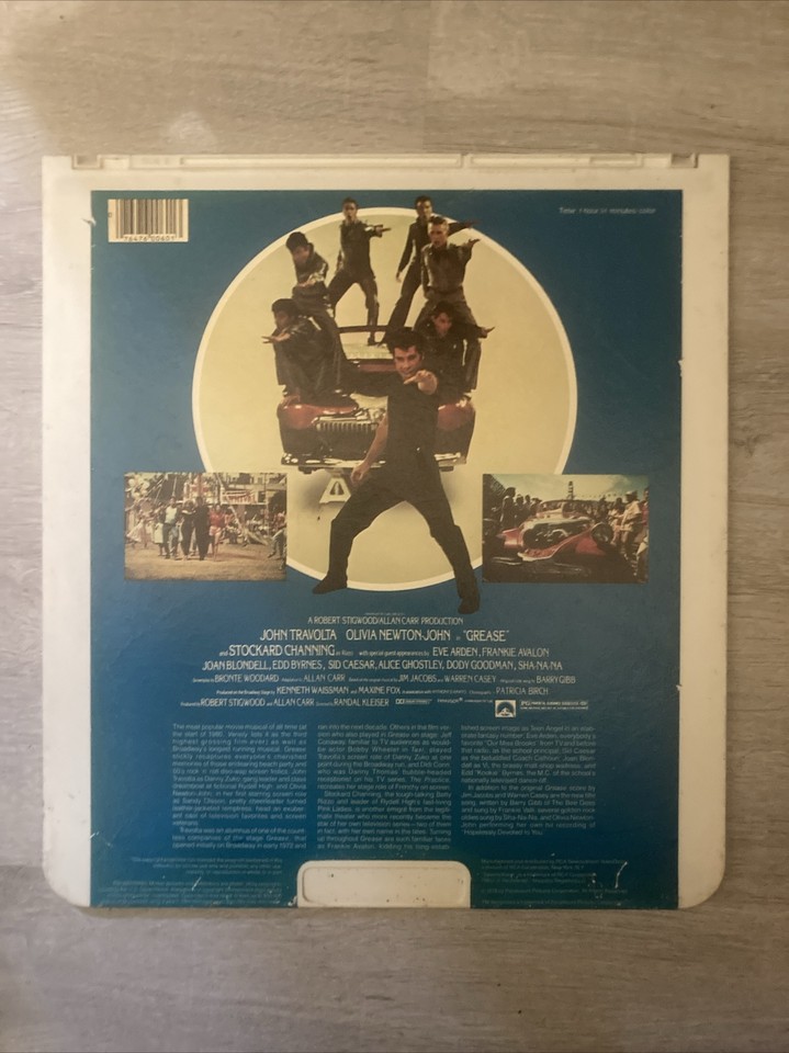 Grease John Travolta CED Video Disc Movie | eBay