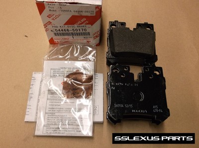Lexus LS460 F-SPORT (2013-2015) OEM Genuine REAR BRAKE PADS 04466-50170 ...