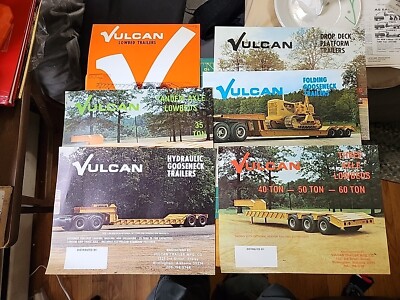 6 1980's? VULCAN TRAILERS Brochures Specifications Lowbeds Gooseneck ...