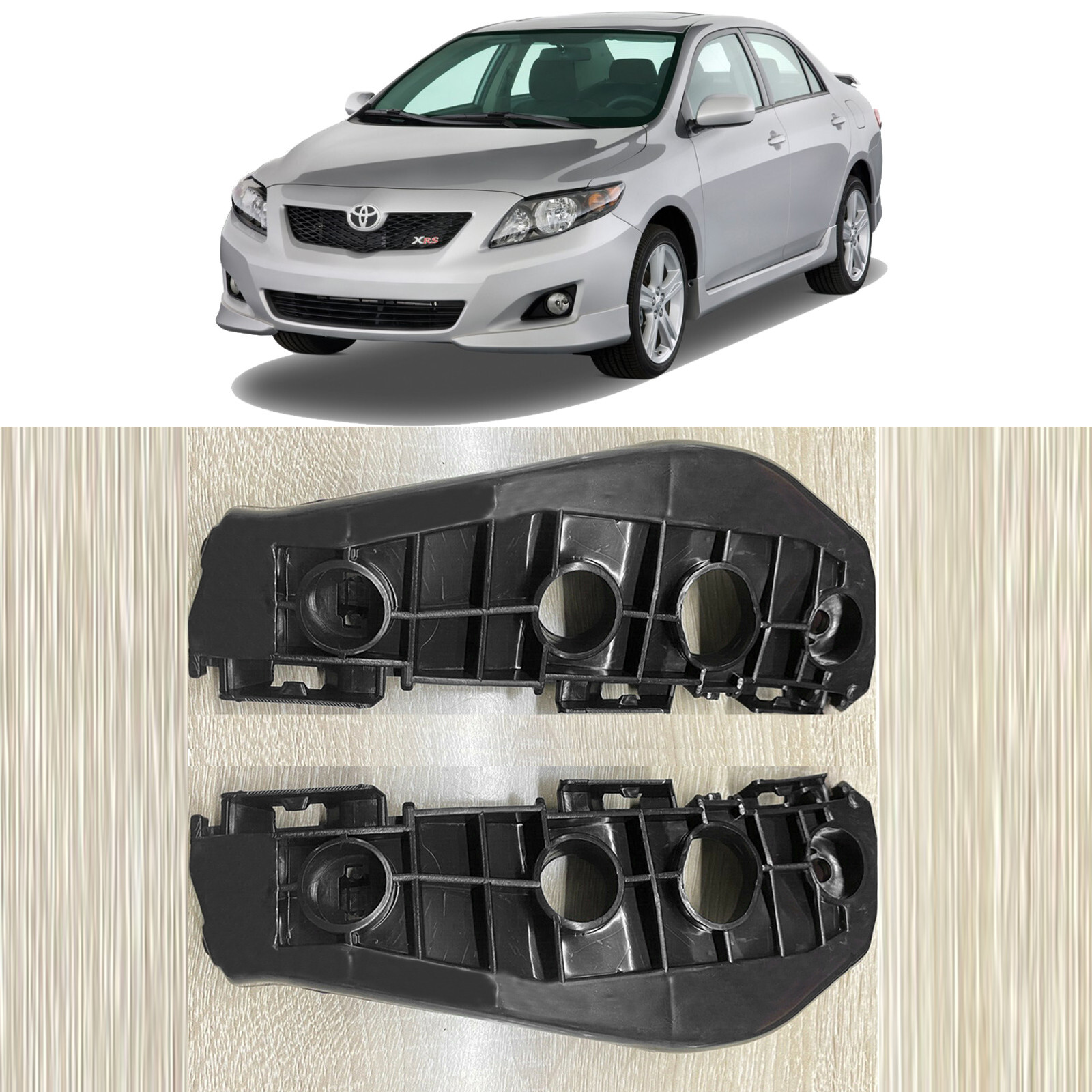 Front Bumper Retainer Bracket Replacement For 2009 2010 Toyota Corolla ...