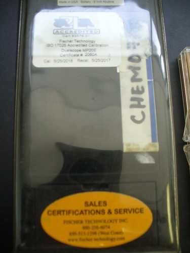 Fischer Technology MP20E Dualscope w Manual & Case, No. 11623066A, Used ...