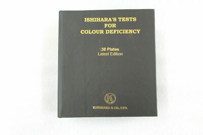 Ishihara Test Book 38 Plate For Color Blindness Ophthalmology | eBay ...
