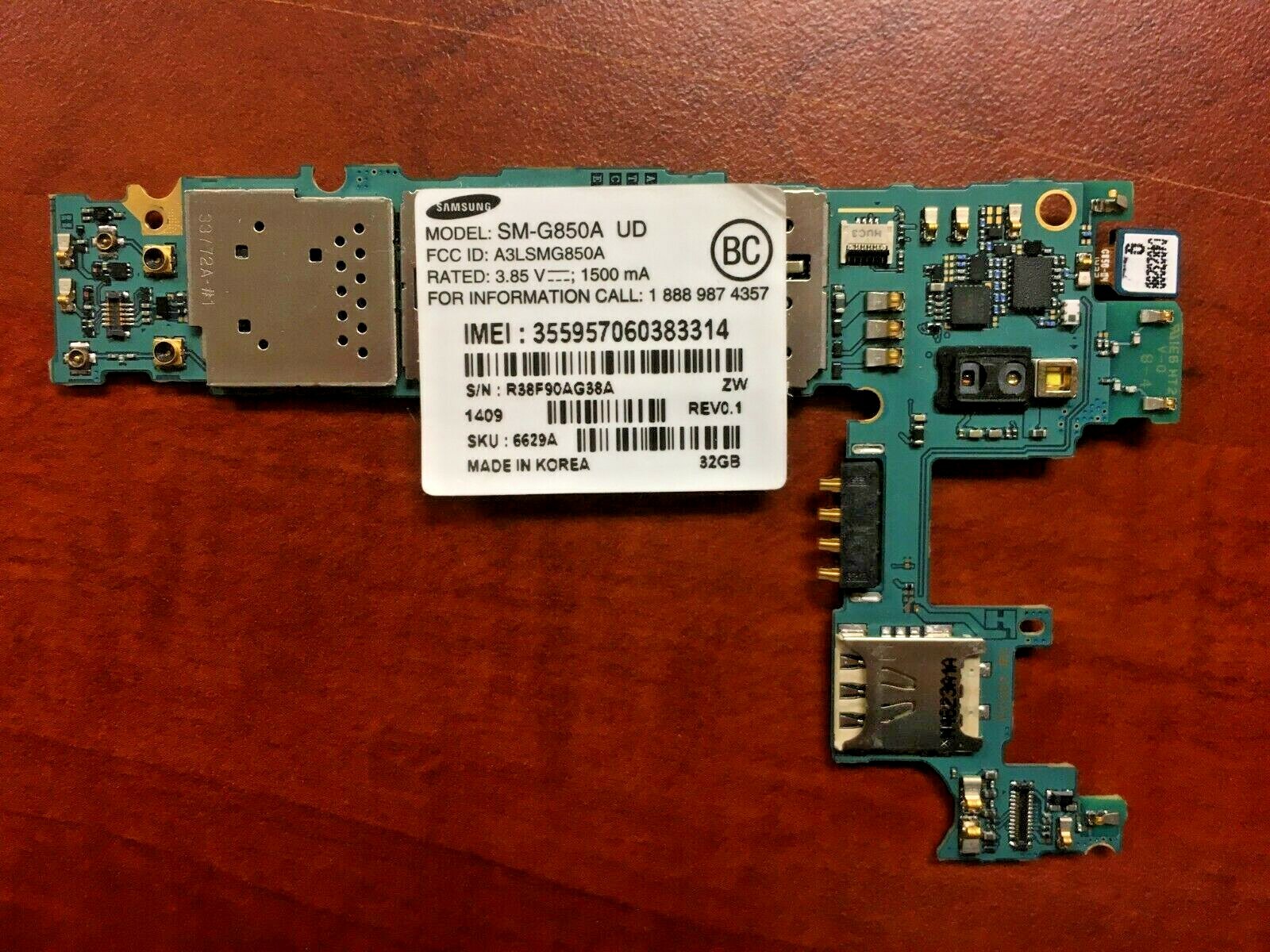 Mint Samsung Galaxy Alpha SM-G850A - 32GB - Motherboard - Logic Board ...