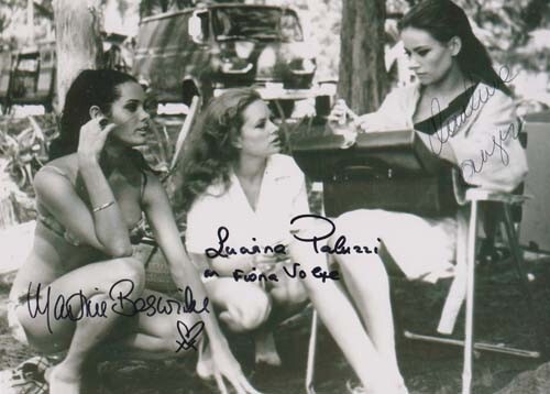 THUNDERBALL GIRLS RARE TRIPLE SIGNED 007 JAMES BOND AUTHENTIC CAST ...