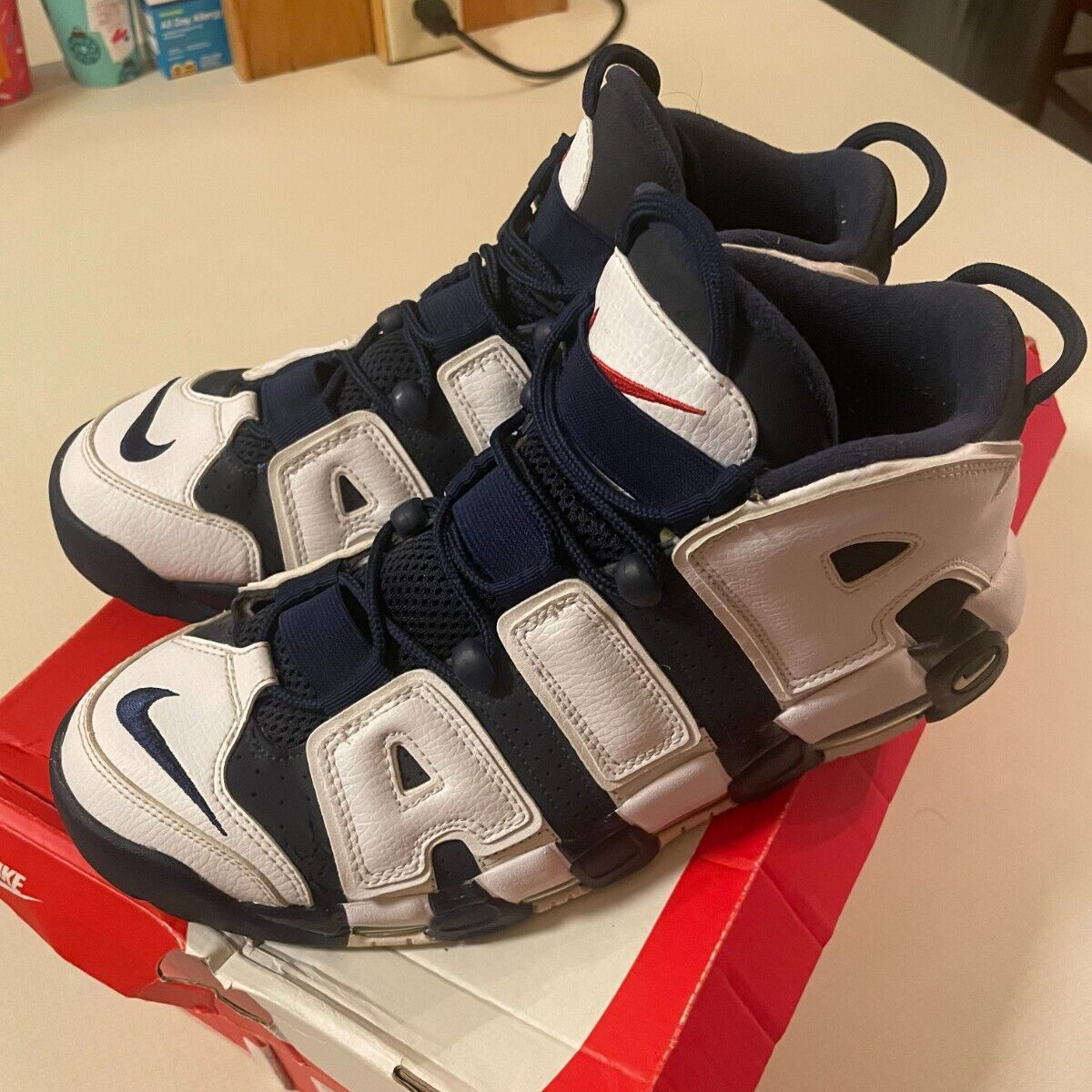 Nike Pippen Air More Uptempo Olympic Mens Size 10.5 A… - Gem