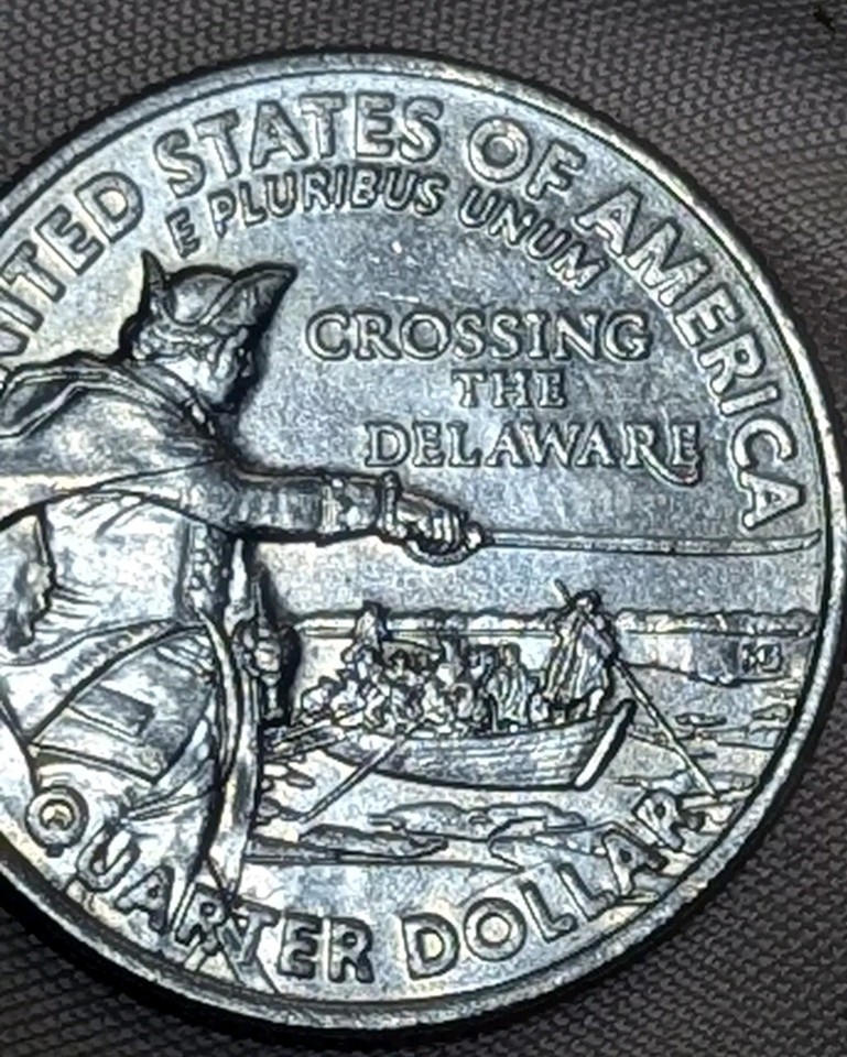 2021 P Crossing The Delaware Washington Quarter DDO "In Cod" Rim Error ...