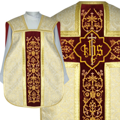GOLD Fiddleback chasuble,roman style vestment,Stole,Chalice Veil ...