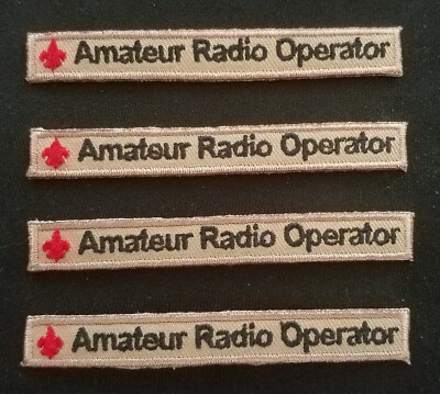 BSA Amateur Radio Operator Patch / Strip, Tan, Scouting America, FREE ...