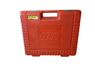 Vintage 1985 Red Lego Building Block Carry Storage Case Box and 2 Lbs ...