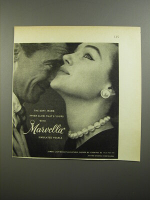 1954 Marvella Jewelry Ad - The soft, warm, inner glow that's yours | eBay