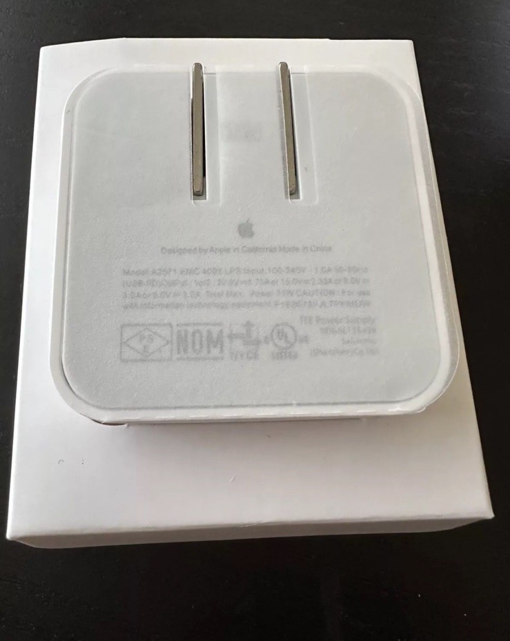 APPLE 35W USB-C DUAL POWER ADAPTER ORIGINAL. PART A2571 (RETAIL ...